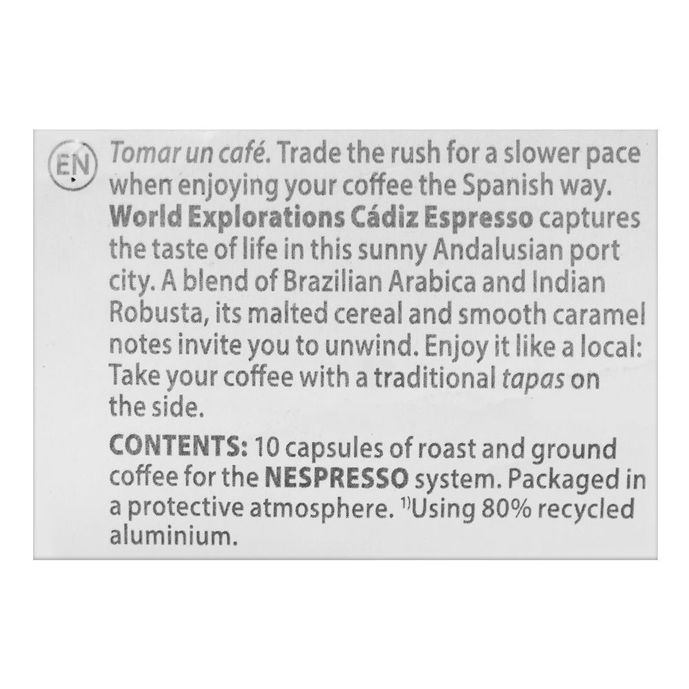 Purchase Nespresso World Explorations Cadiz Espresso, 52g Online at ...