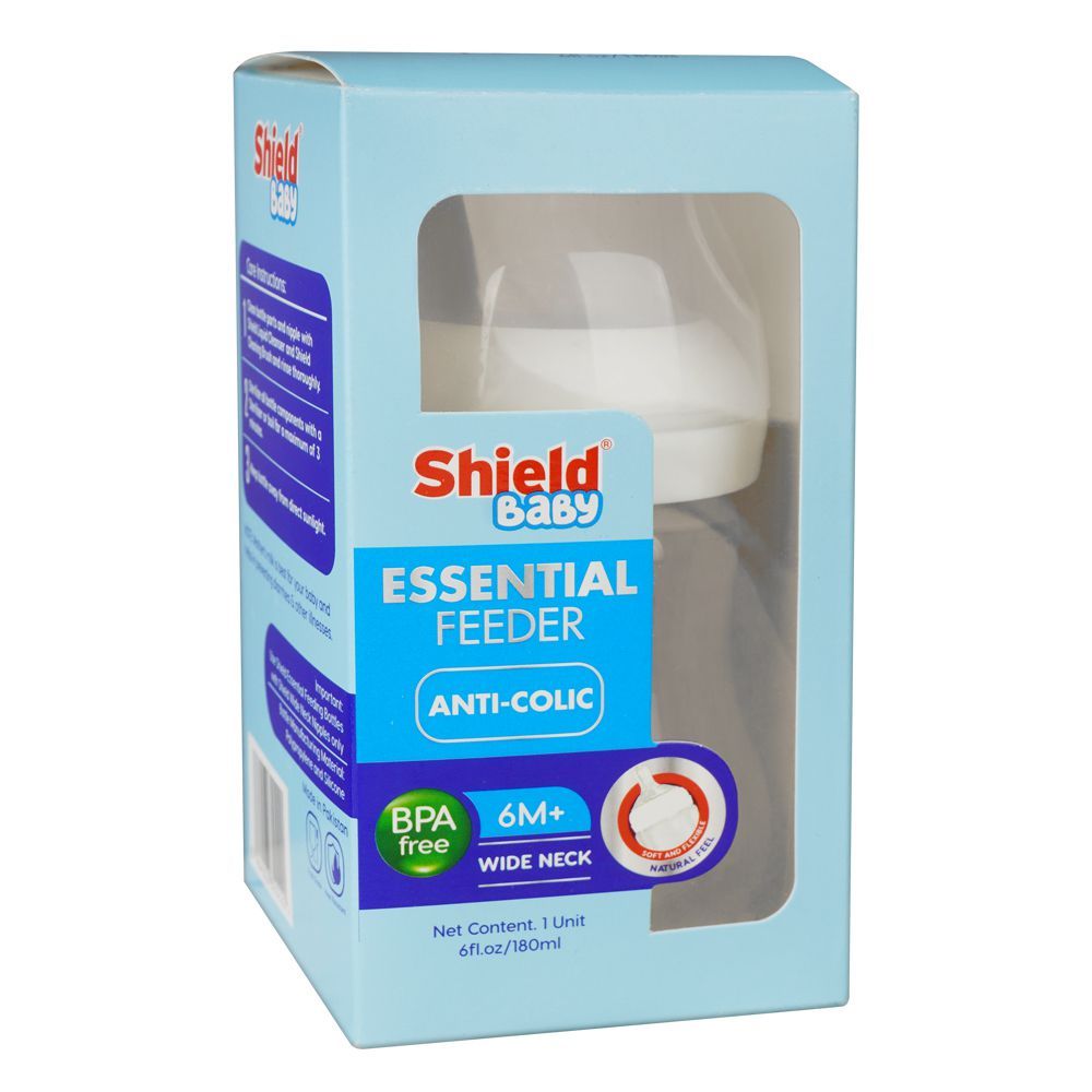 Buy Shield Baby Essential Feeder, Wide Neck Nippee, Anti-Colic, BPA ...