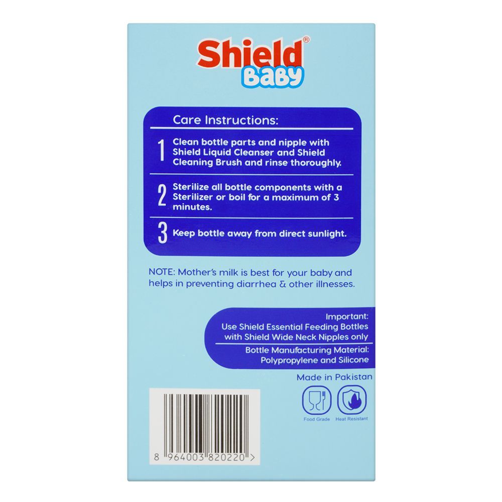 Buy Shield Baby Essential Feeder, Wide Neck Nippee, Anti-Colic, BPA ...