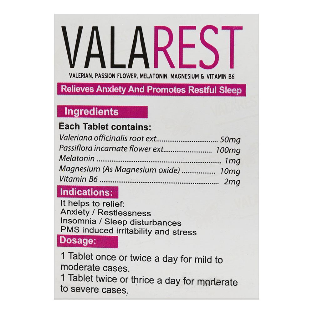 Valarest Tablet, Strip (10 Tablets)