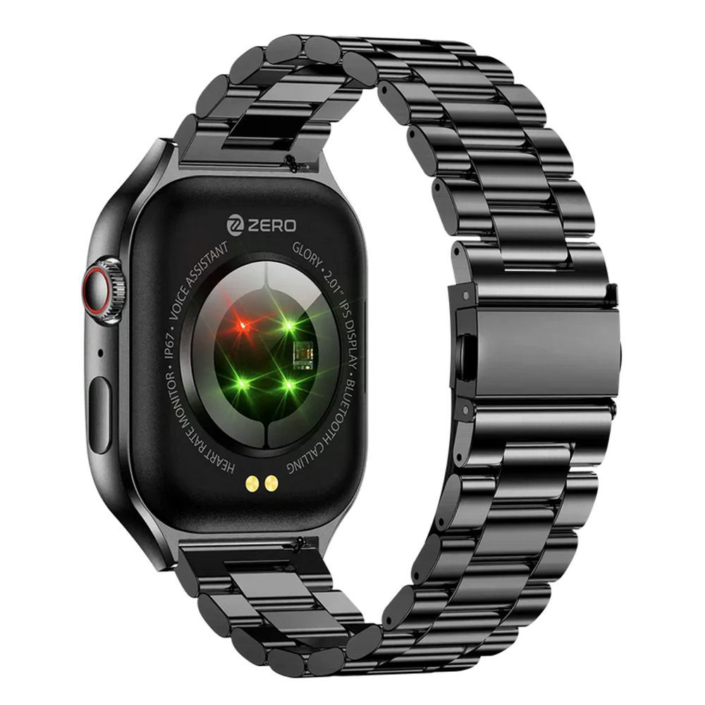 Buy Zero 2.01" HD Display Glory Curved Stainless Steel Smart Watch, BT ...