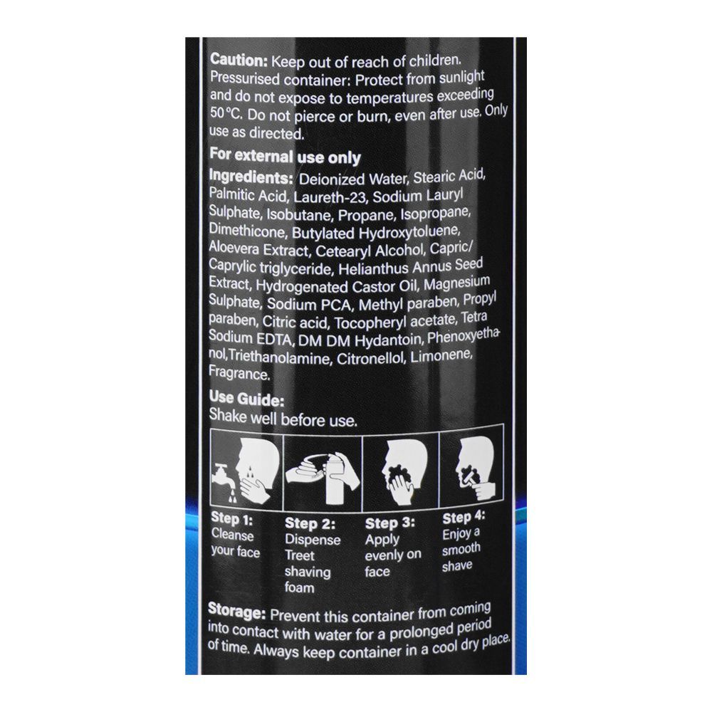 Order Treet Original Shaving Foam, For All Skin Types, 200ml Online at ...