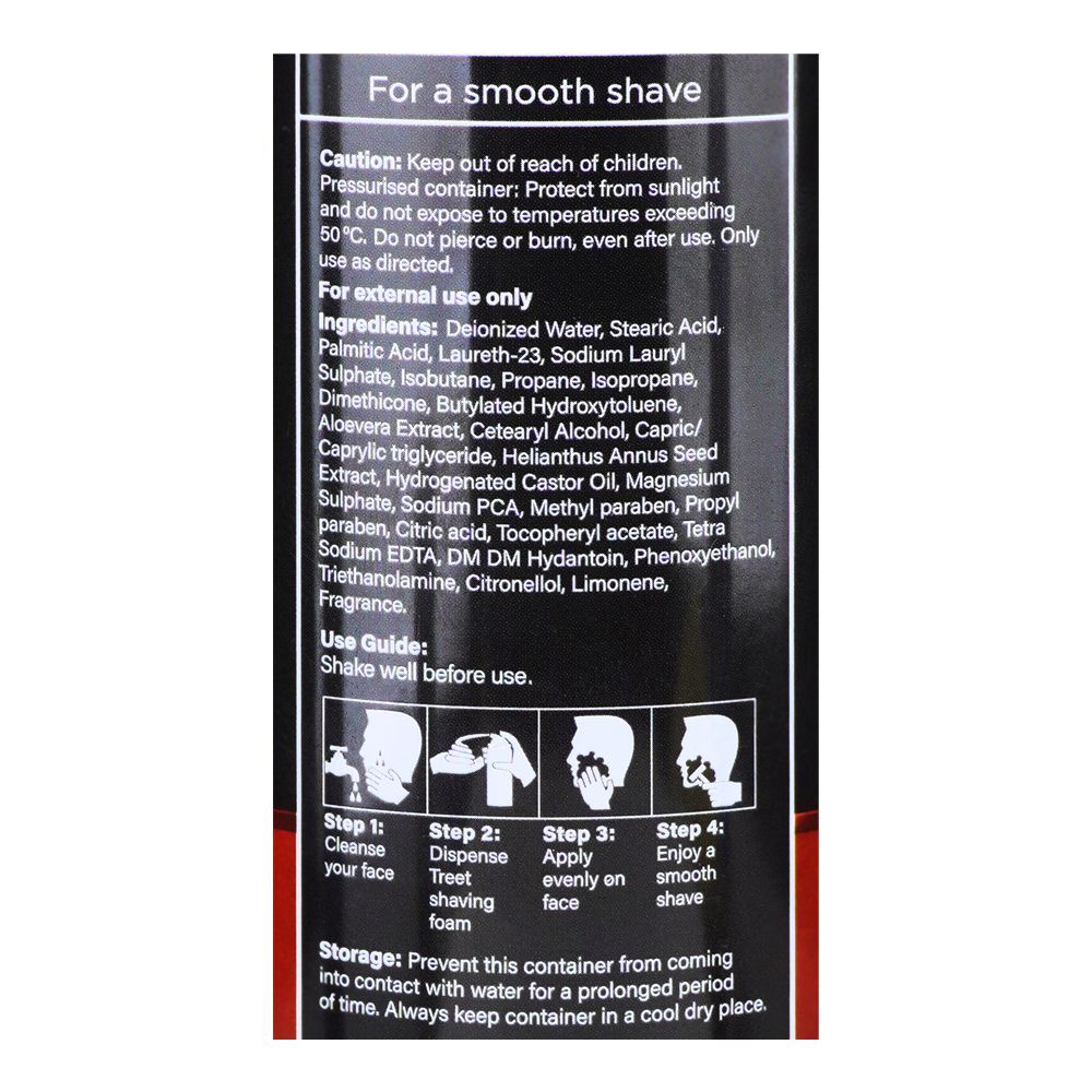 Buy Treet Classic Shaving Foam, For All Skin Types, 400ml Online at ...