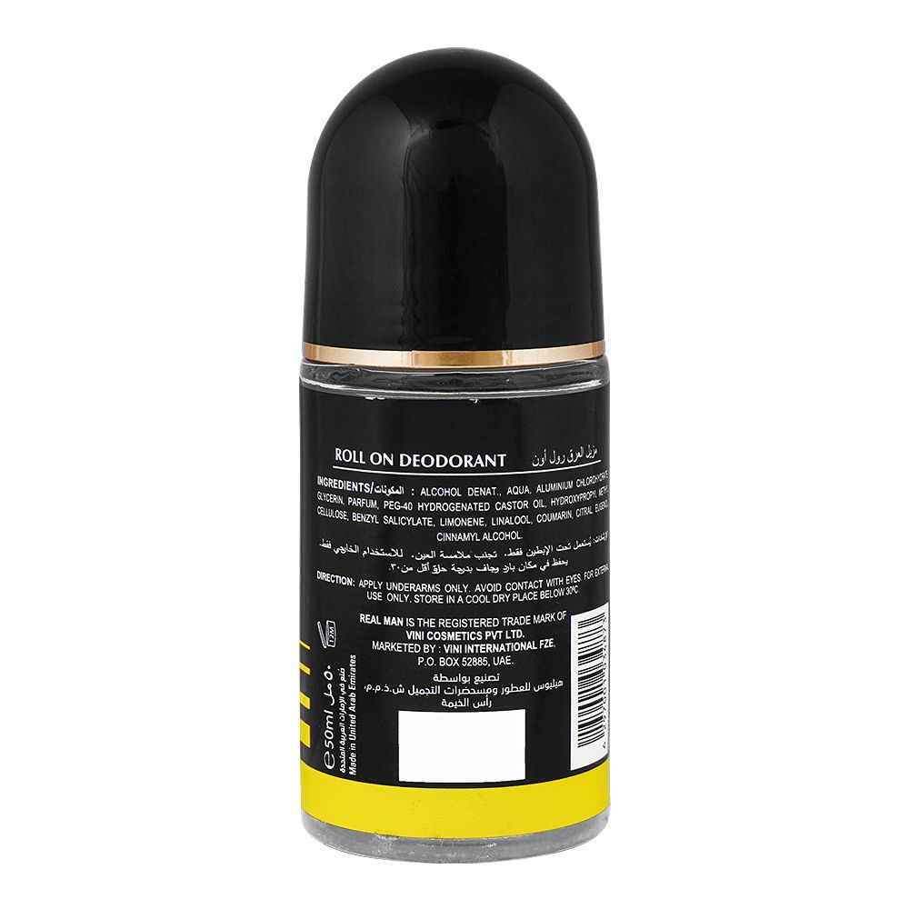 Order Real Man Pure Cologne Deodorant Roll On, 48 Hours Lasting ...