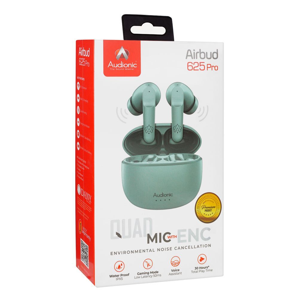 Purchase Audionic Airbud 625 Pro Quad Mic, ENC Wireless Earbuds, 30 ...