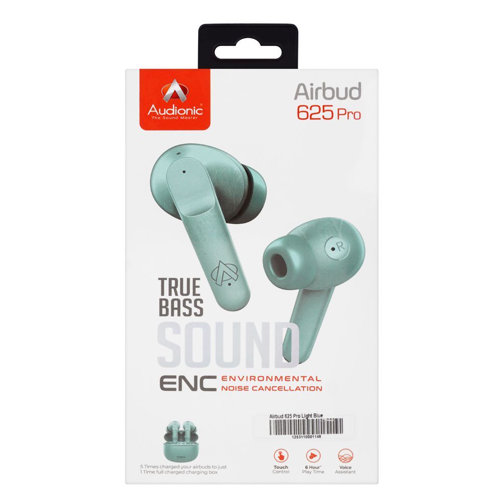 Purchase Audionic Airbud 625 Pro Quad Mic, ENC Wireless Earbuds, 30 ...