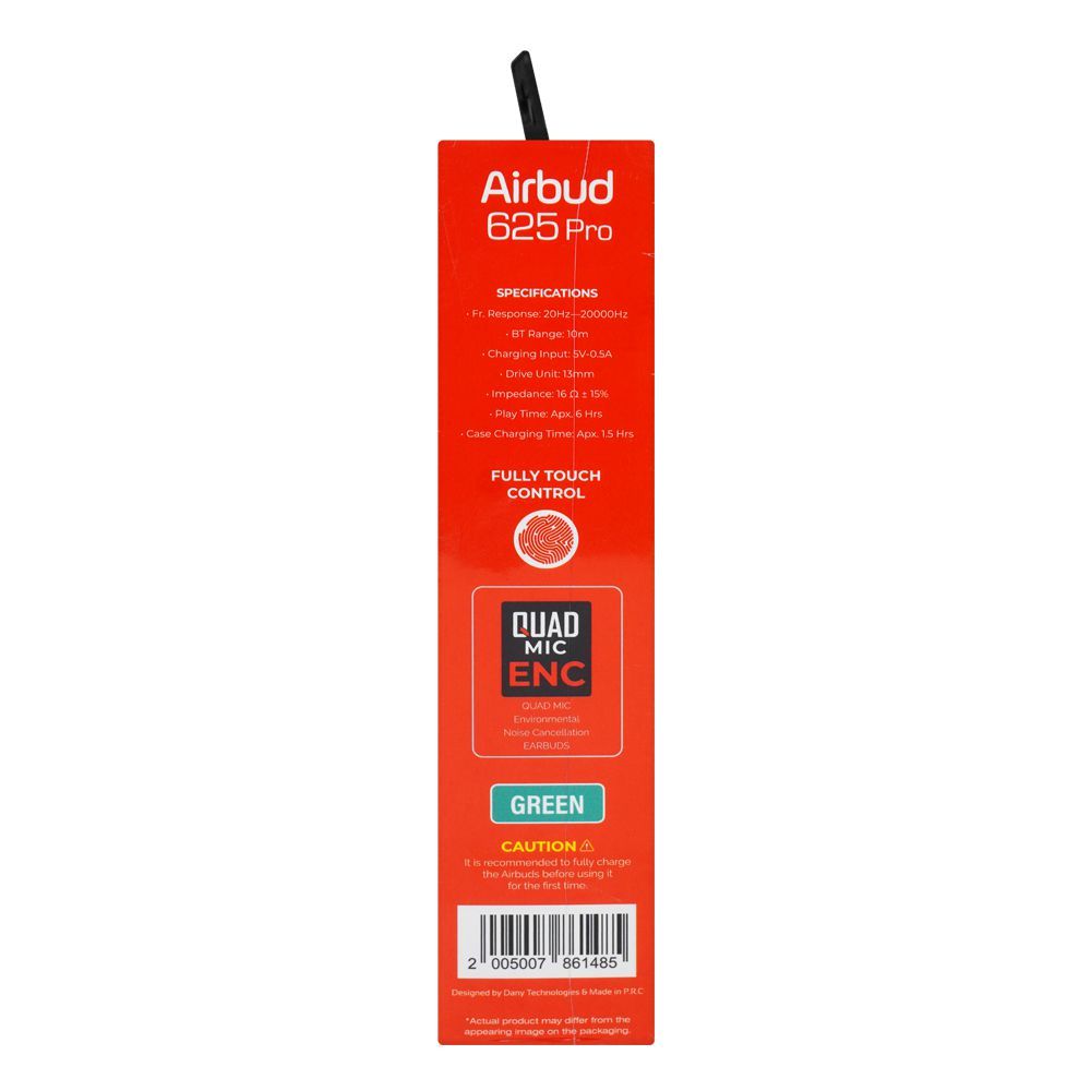Purchase Audionic Airbud 625 Pro Quad Mic, ENC Wireless Earbuds, 30 ...