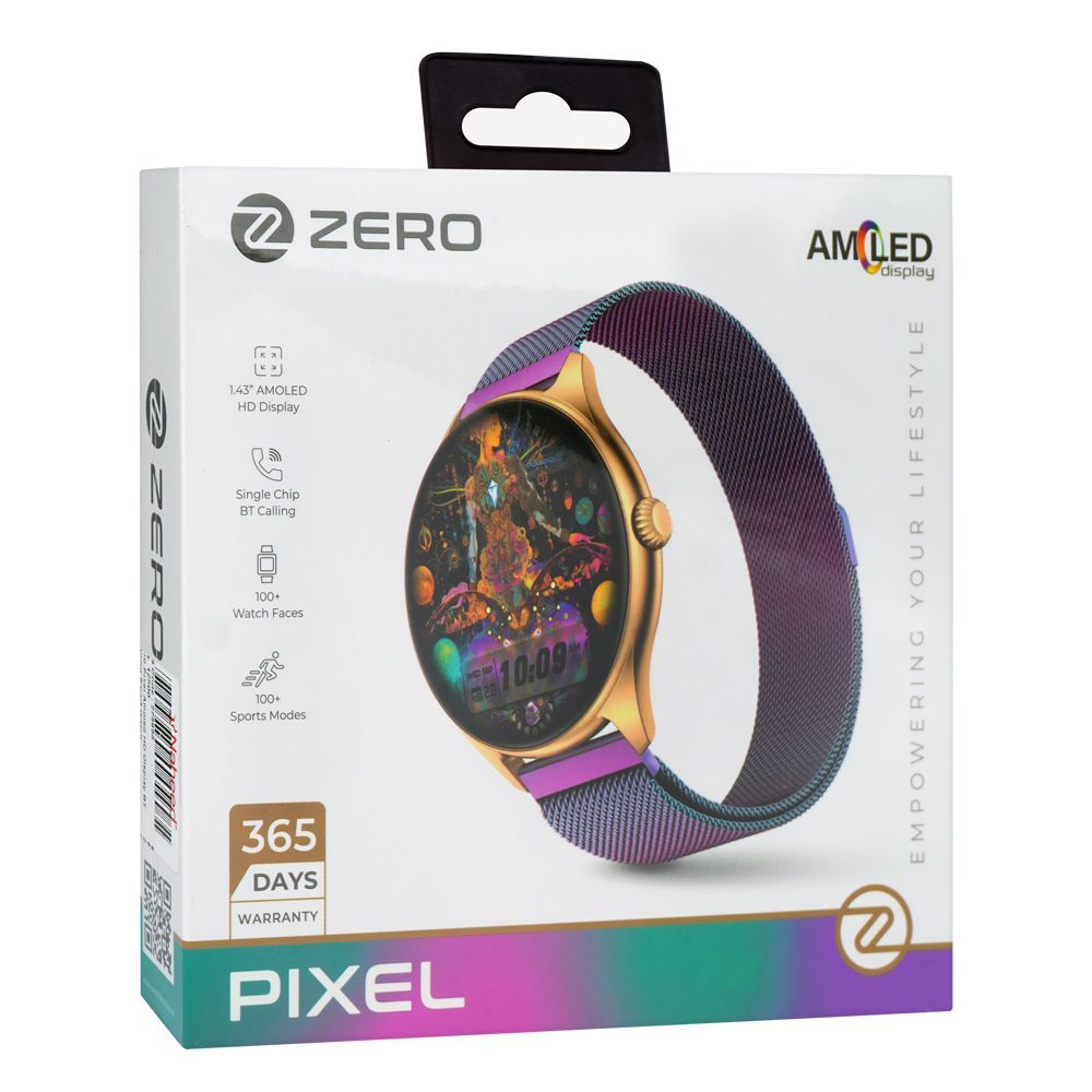 Buy Zero 1.43" Amoled HD Display Pixel Smart Watch, BT Calling, IP67 ...