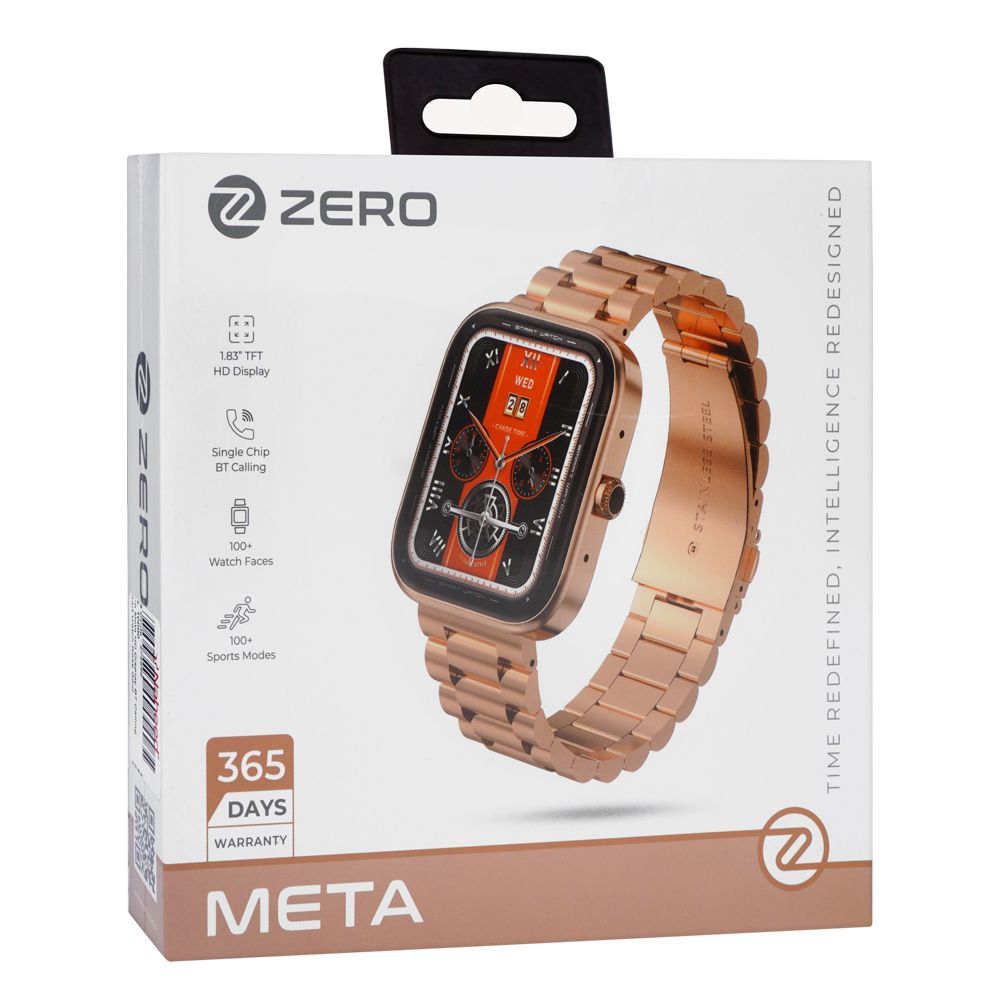 Order Zero 1.83" HD Display Meta Smart Watch, Stainless Steel Body ...