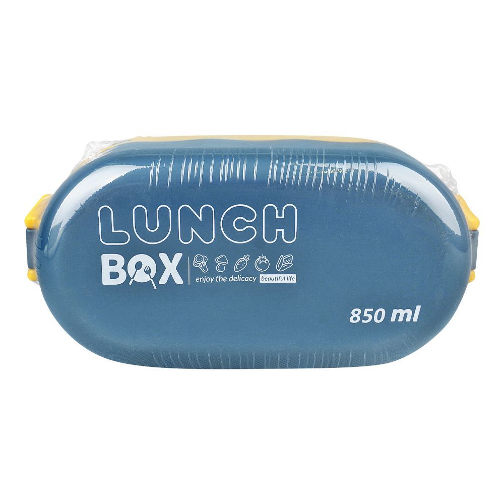 Buy Plastic Lunch Box, 850ml, Blue, 2.8in (H) x 4.5in (W) x 2in (D ...