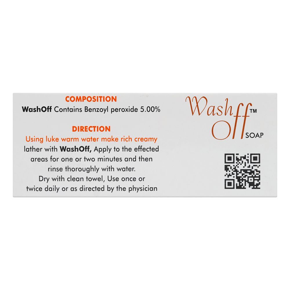 Wash Off Soap Bar, For Acne & Oily Skin, 80g