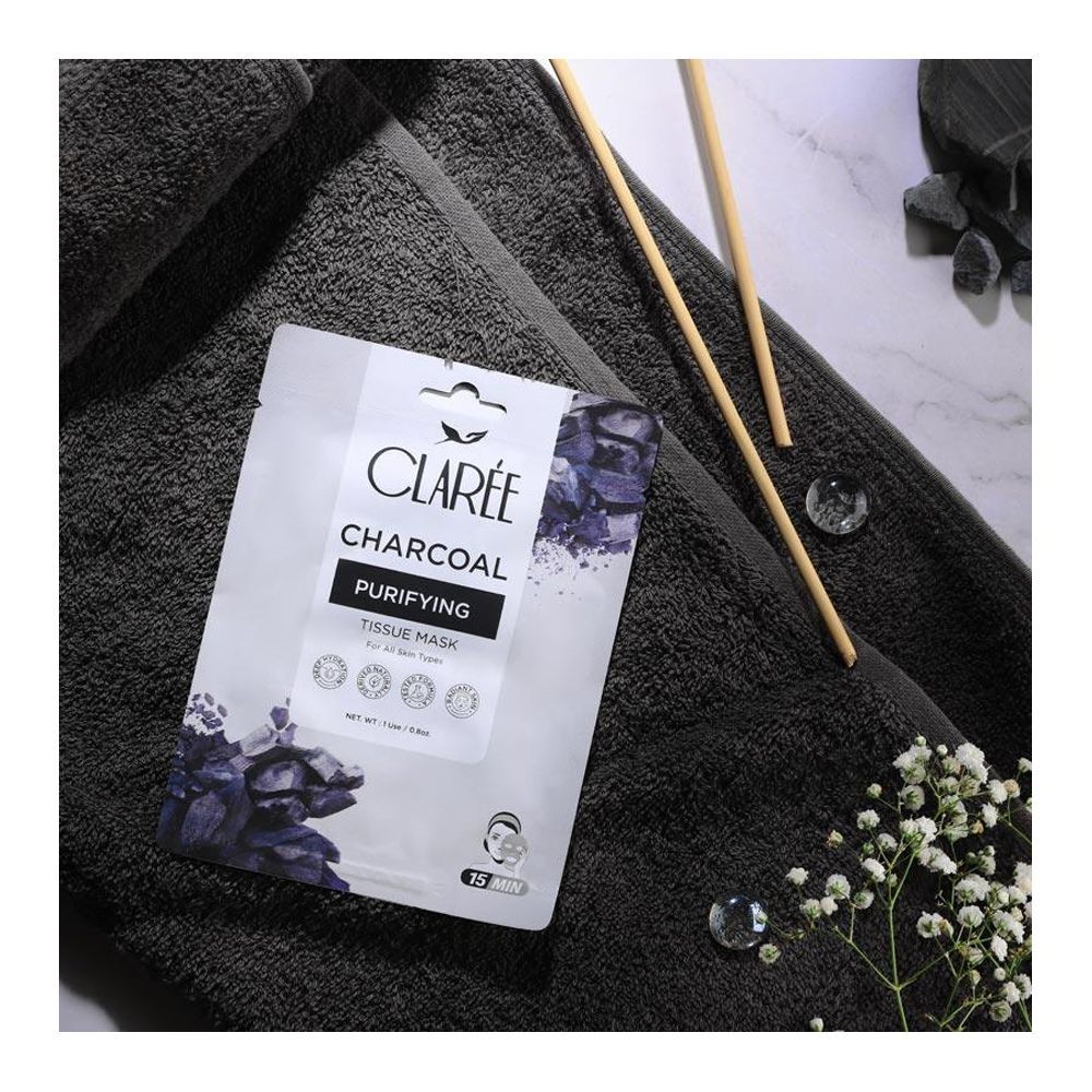 Order Herbion Naturals Claree Charcoal Purifying Tissue Mask, For All ...