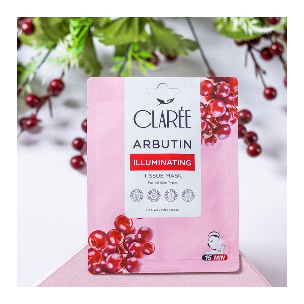 Buy Herbion Naturals Claree Arbutin Illuminating Tissue Mask, For All ...