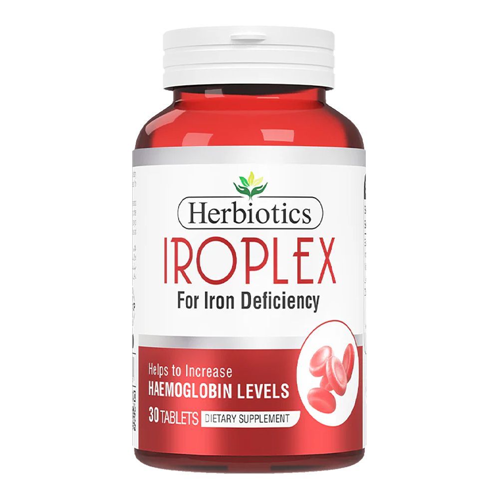 Herbiotics Iroplex Supplement Tablet, 30-Pack