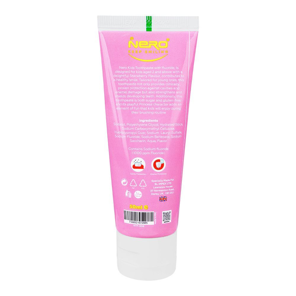 Order Nero Princess Strawberry Kids Toothpaste, 50ml Online at Best ...