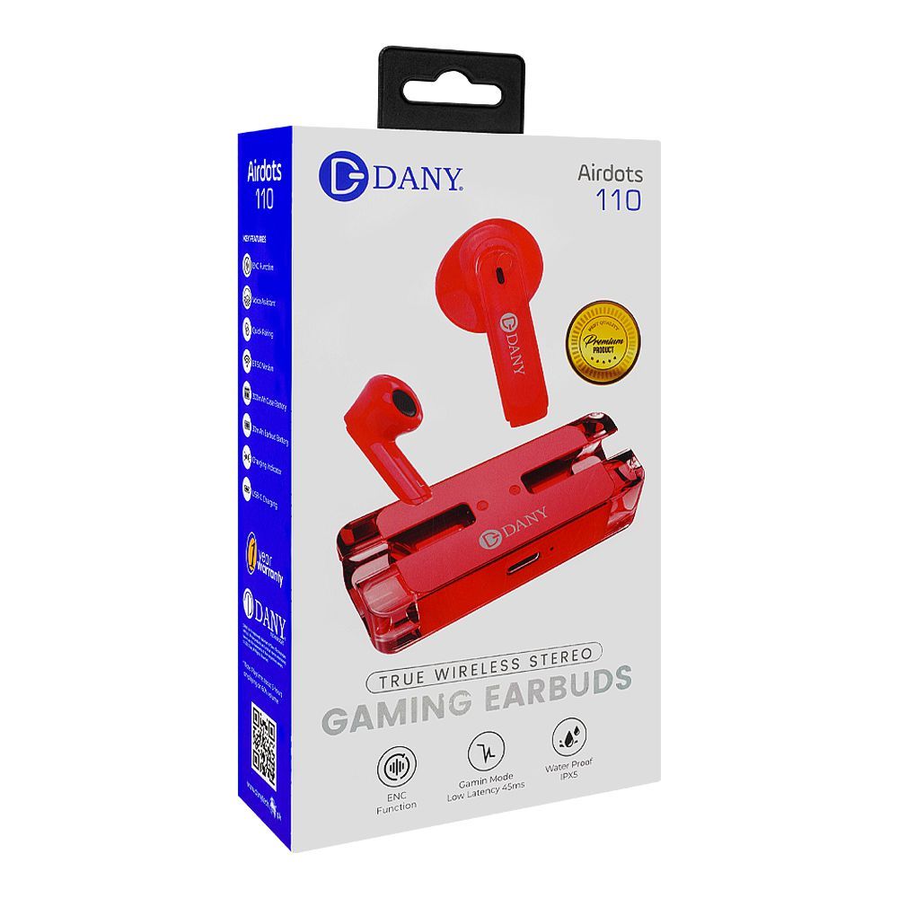 Buy Dany Airdots-110 True Wireless Stereo Gaming Earbuds, IPx5 ...