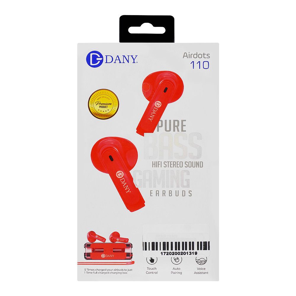 Buy Dany Airdots-110 True Wireless Stereo Gaming Earbuds, IPx5 ...