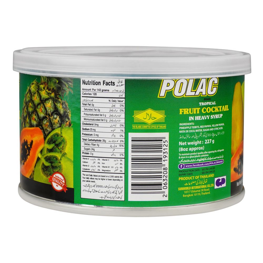 Buy Polac Topical Fruit Cocktail In Heavy Syrup, 227g Online at Best ...