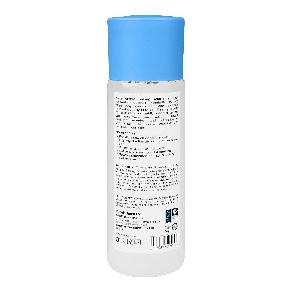 Buy Vince Miracle Peeling Solution, Removes Dull and Dead Skin, For All ...