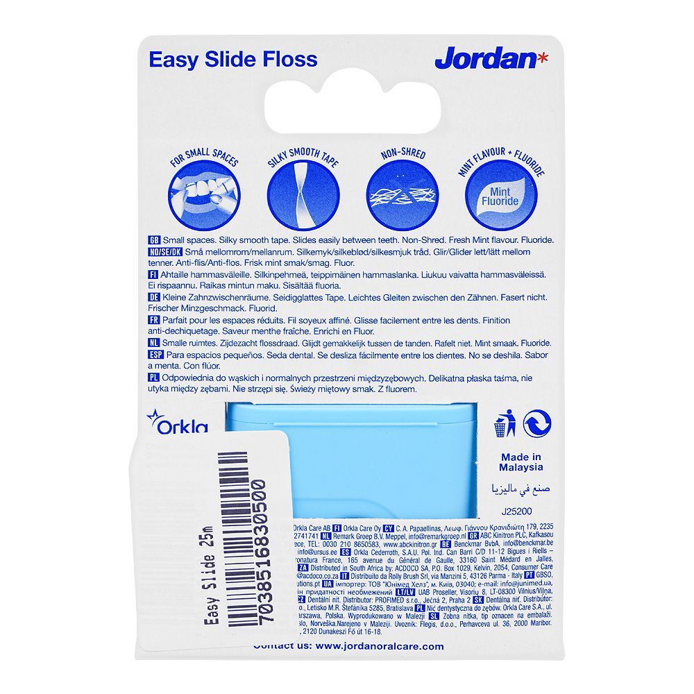 Buy Jordan Easy Slide Mint Flavor Dental Floss, 30m Online at Special ...
