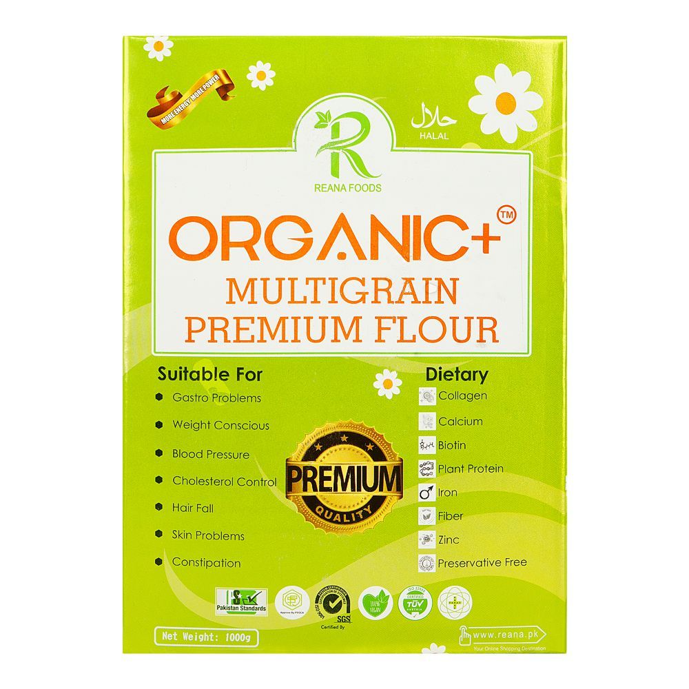 Order Reana Foods Organic+Multigrain Flour, 1Kg Online at Special Price ...