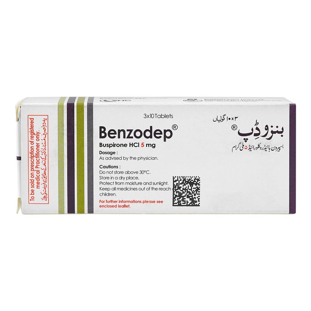 Benzodep Tablets 5mg, Strip (10 Tablets)