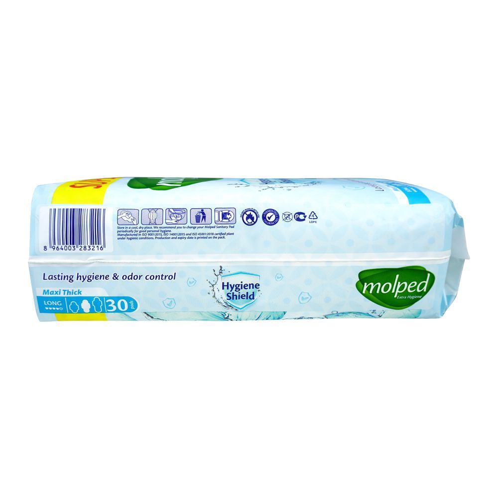 Buy Molped Maxi Thick Extra Hygiene Shield, Long, 30-Pads Super Saver ...