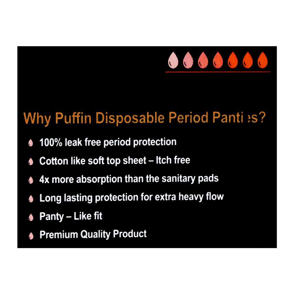 Order Puffin Premium Disposable Period Panty, M/L, 2-Pack Online at ...