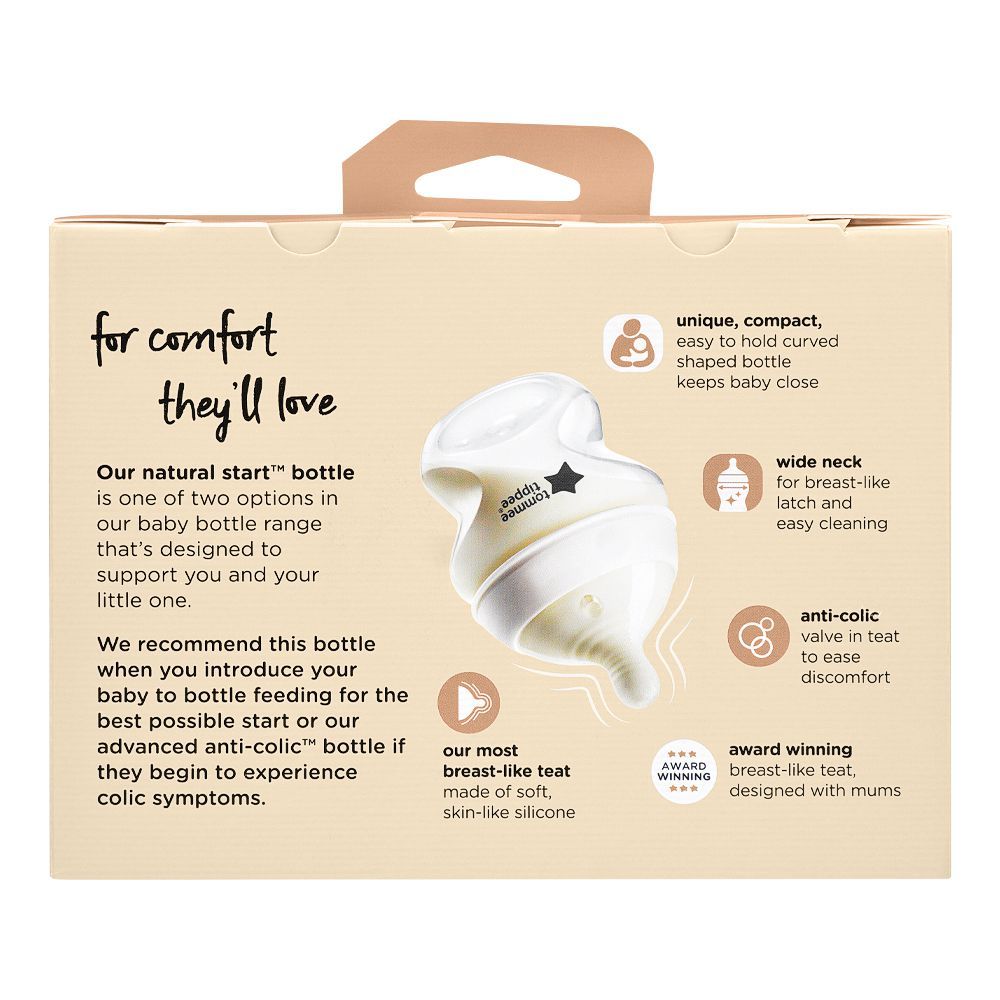 Order Tommee Tippee Natural Start PP Feeding Bottle, BPA-Free, For 0 Months+, 150ml, 2-Pack ...