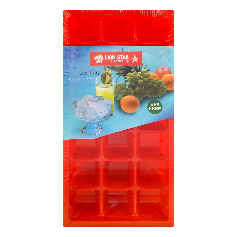 Lion Star Ice Tray 001, BPA Free, Red, IT-5