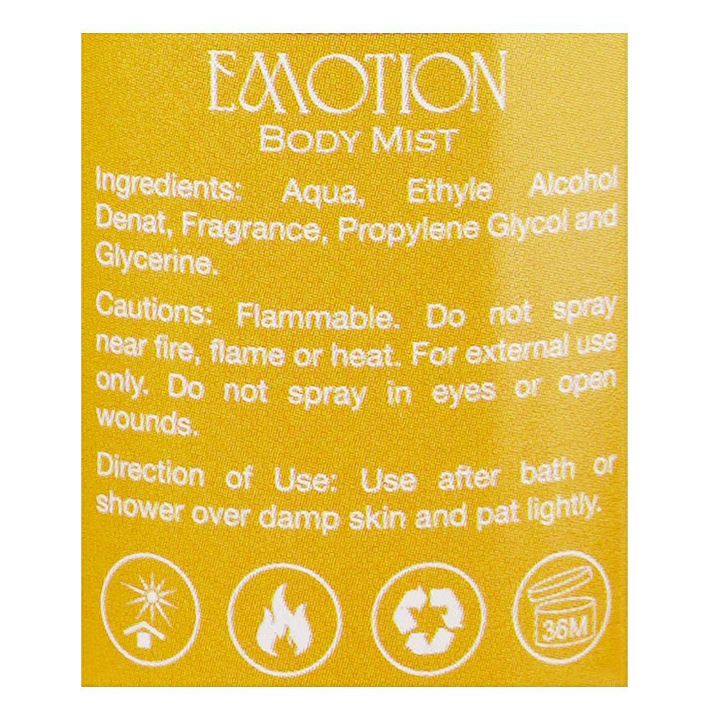 Buy Opio Emotion Body Mist, For Women's, 250ml Online at Best Price in ...