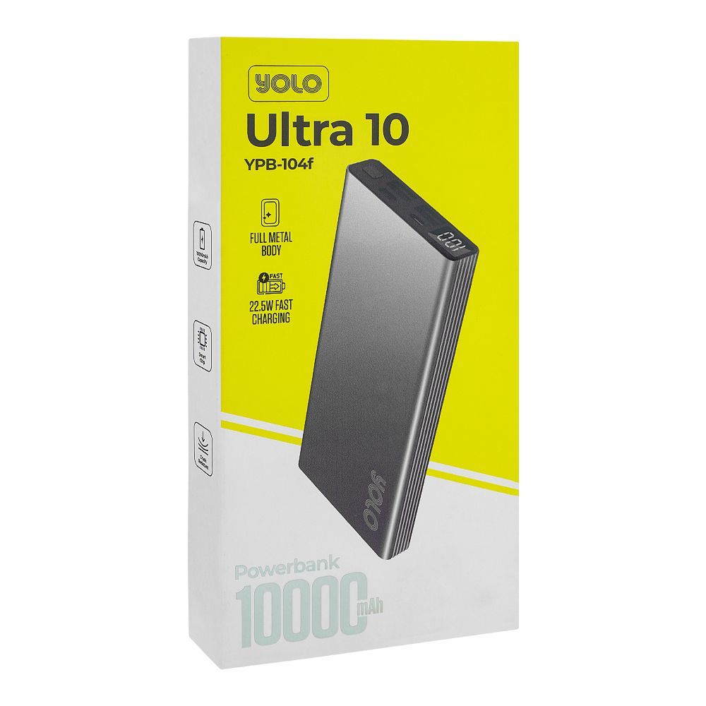 Purchase Yolo Ultra 10 22.5W Metal Body Fast Charging Power Bank ...