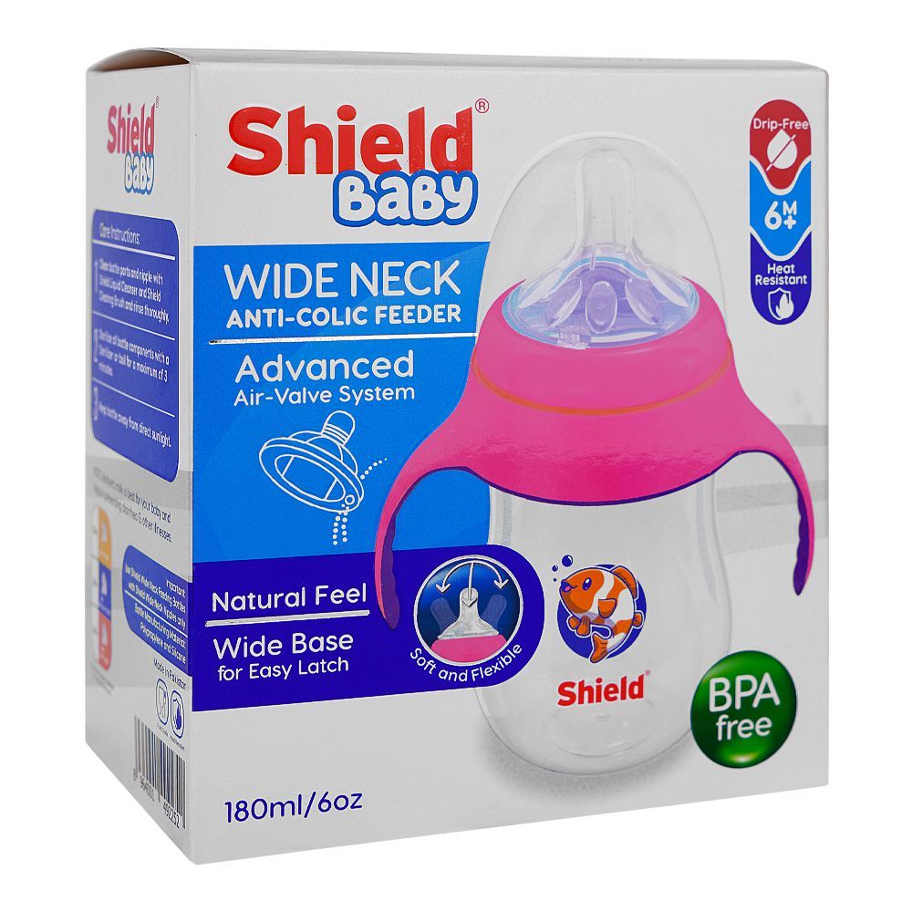 Order Shield Baby Wide Neck Anti Colic Feeder, BPA and Drip Free, For ...
