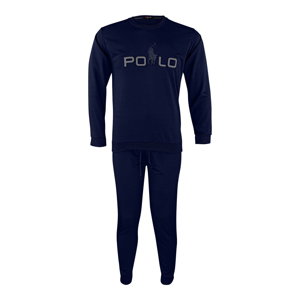 Purchase Men's Polo Tracksuit, Sweatshirt and Trouser, Navy Blue Online ...