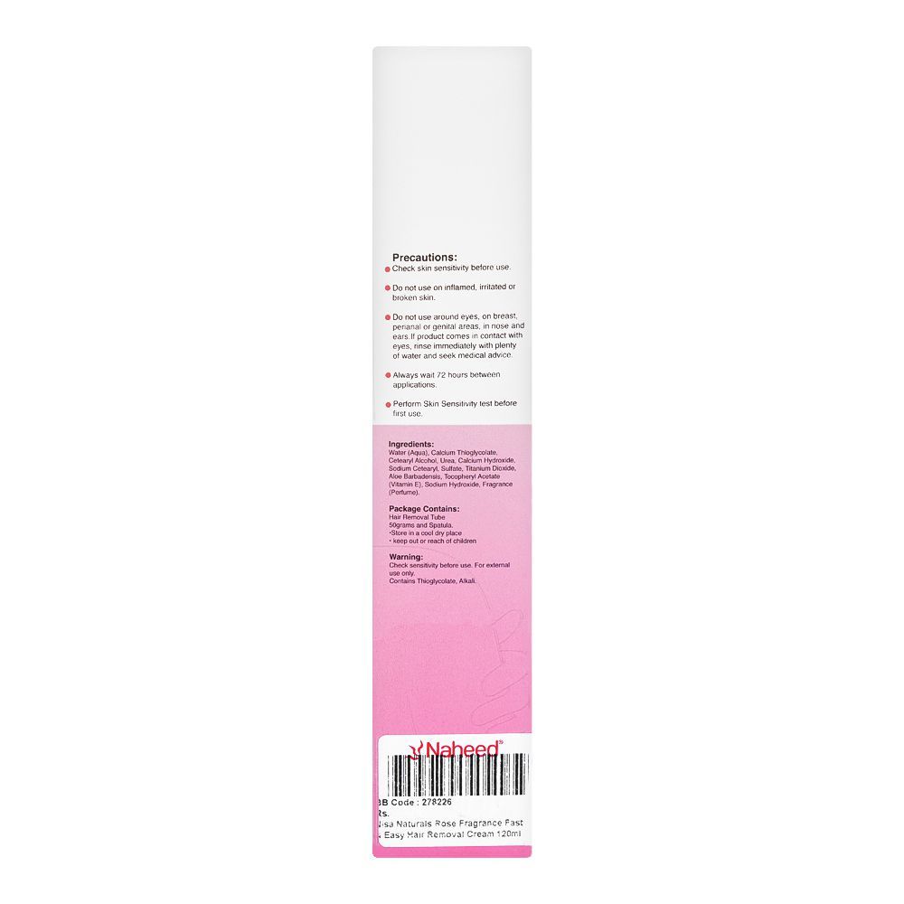 Buy Nisa Naturals Hair Removal Cream With Rose & Vitamin C, For All ...