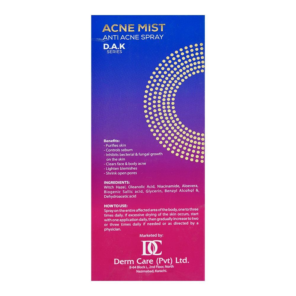 Acne Mist Anti Acne Spray, 50ml