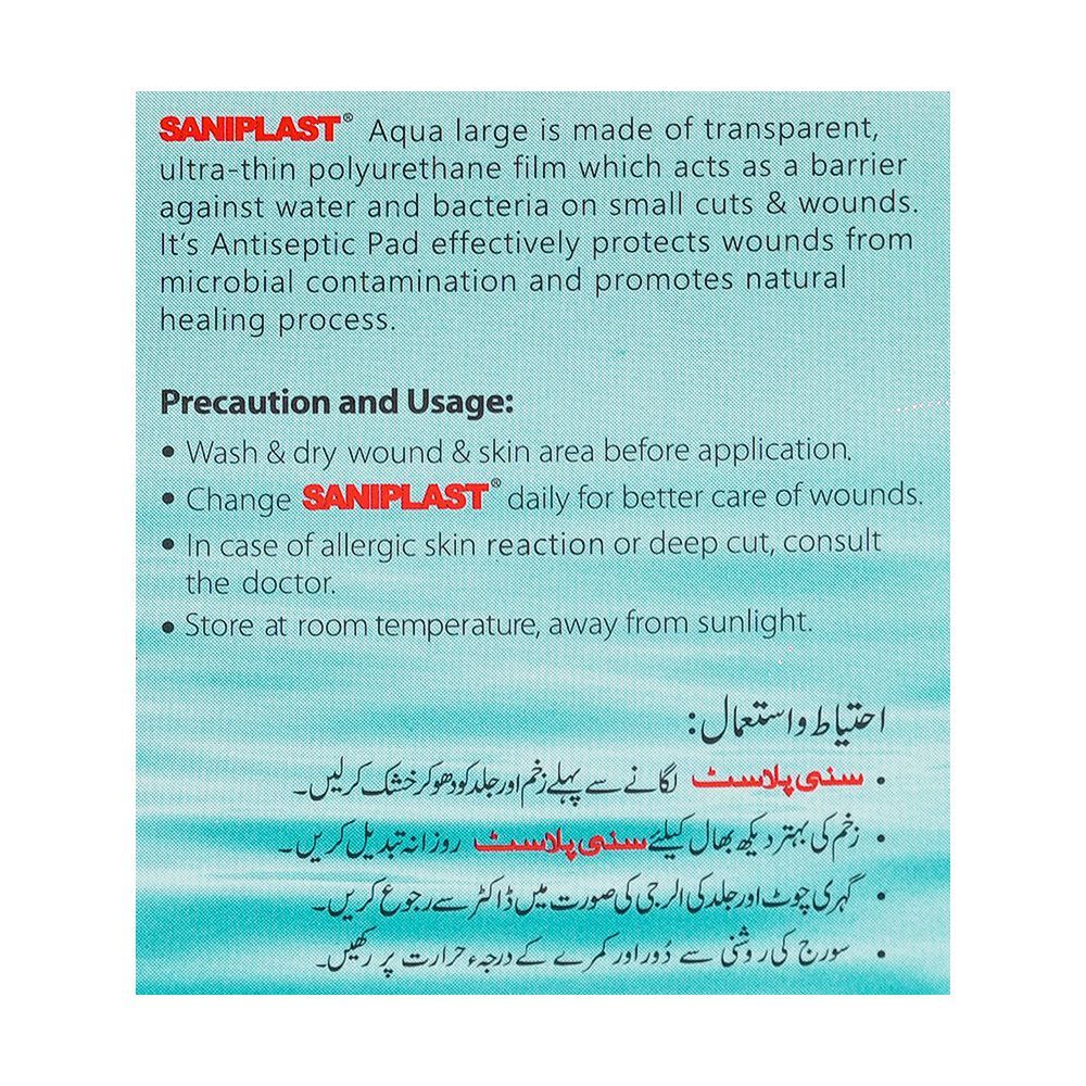 Saniplast Aqua Bandage Square, Large, 20-Pack