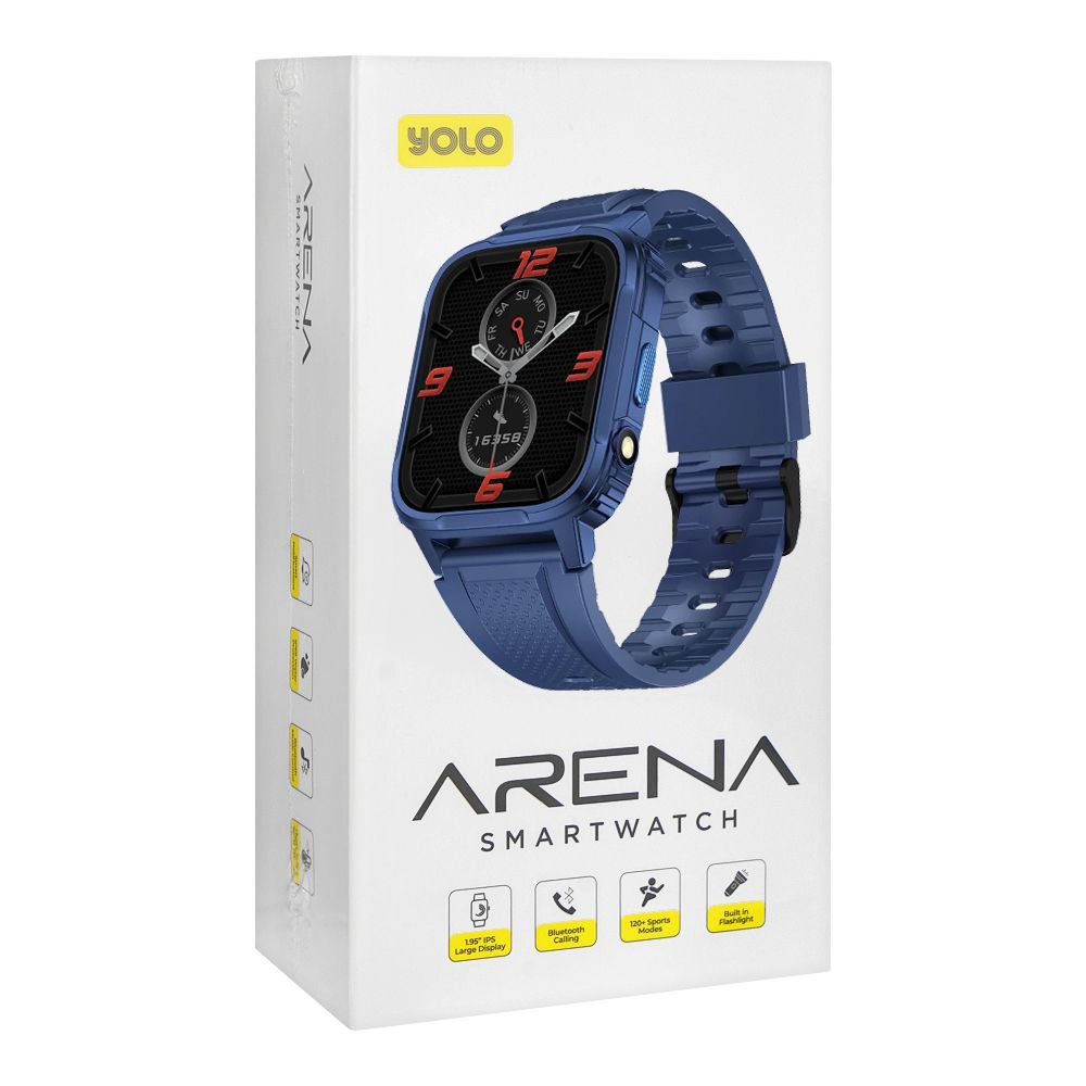 Buy Yolo 1.96" HD IPS Display Arena Smart Watch, IP68 Water Resistance ...