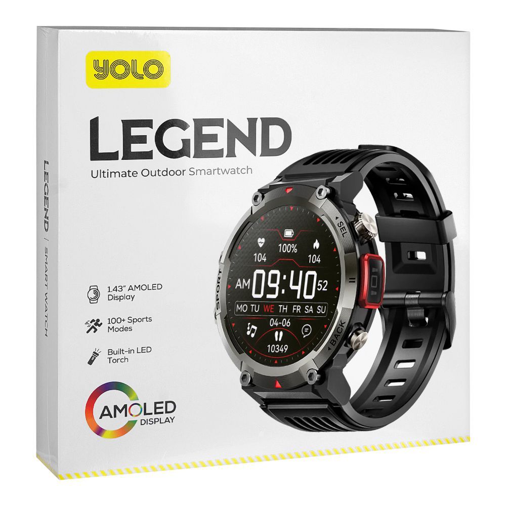 Order Yolo 1.43" Super Amoled Display Legend Smart Watch, IP67 Water ...