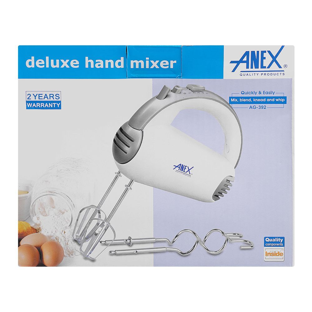 Order Anex Deluxe Hand Mixer, 250W, White, AG-392 Online at Best Price ...