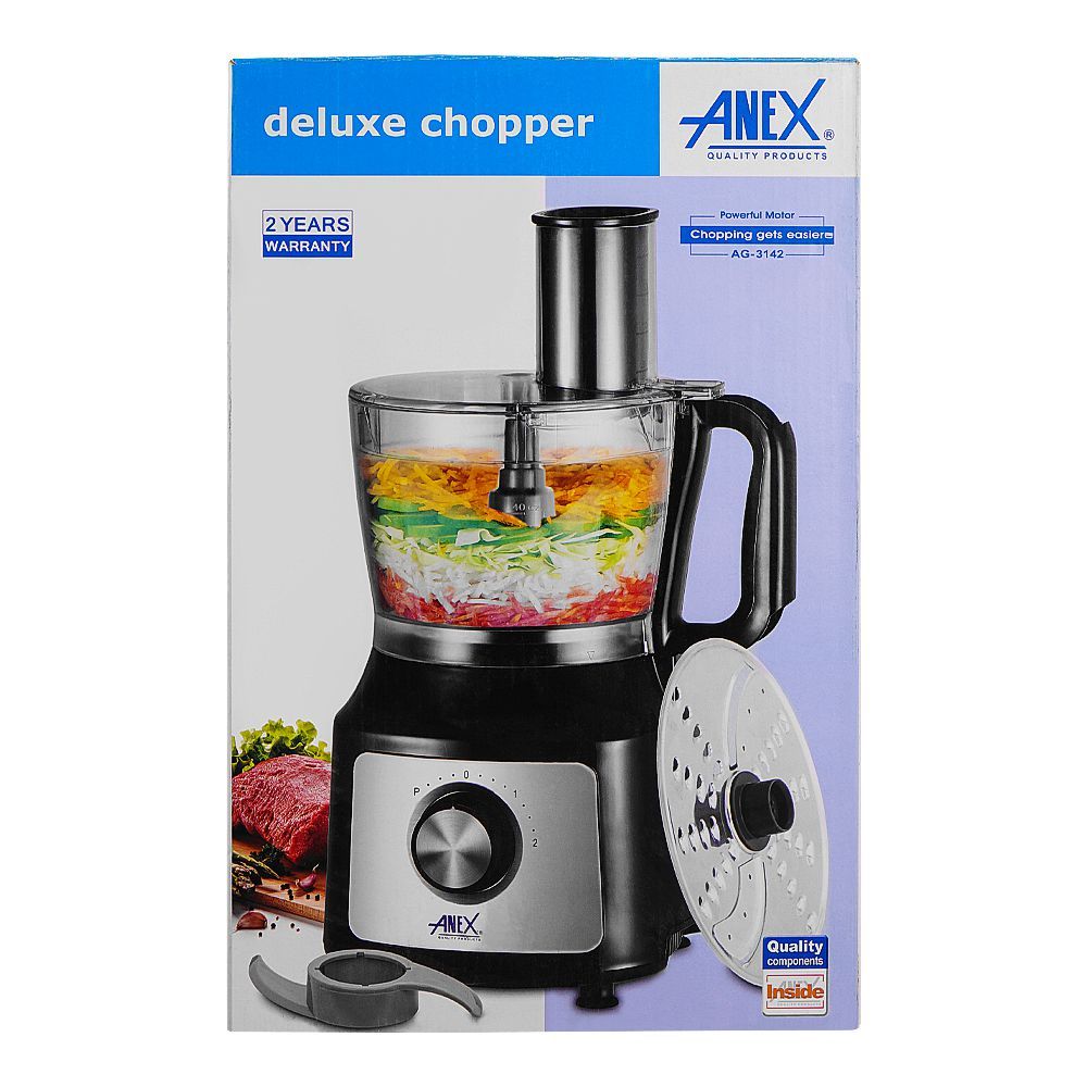 Order Anex Deluxe Chopper With Vegetable Cutter, 1200ml Plastic Bowl ...