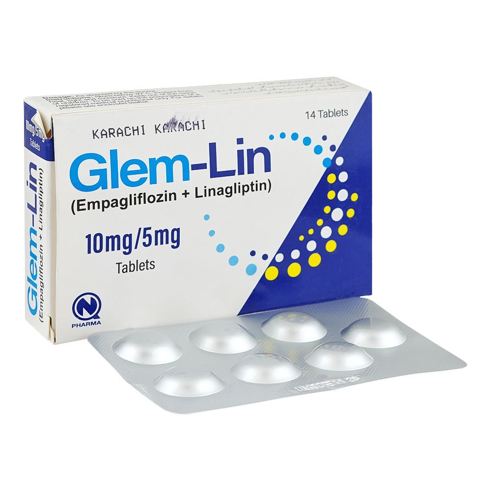 Glem-Lin 10mg/5mg Tablets, Box