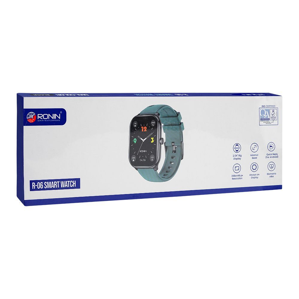 Buy Ronin 2.04" Amoled Display Smart Watch, Maroon, R-06 Online at ...