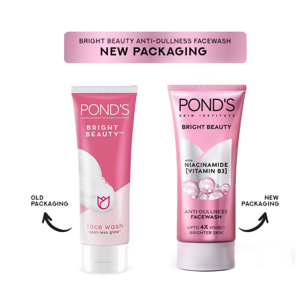 Buy Pond's Bright Beauty Anti-Dullness Face Wash With Niacinamide & Vitamin B3, 100g Online at ...