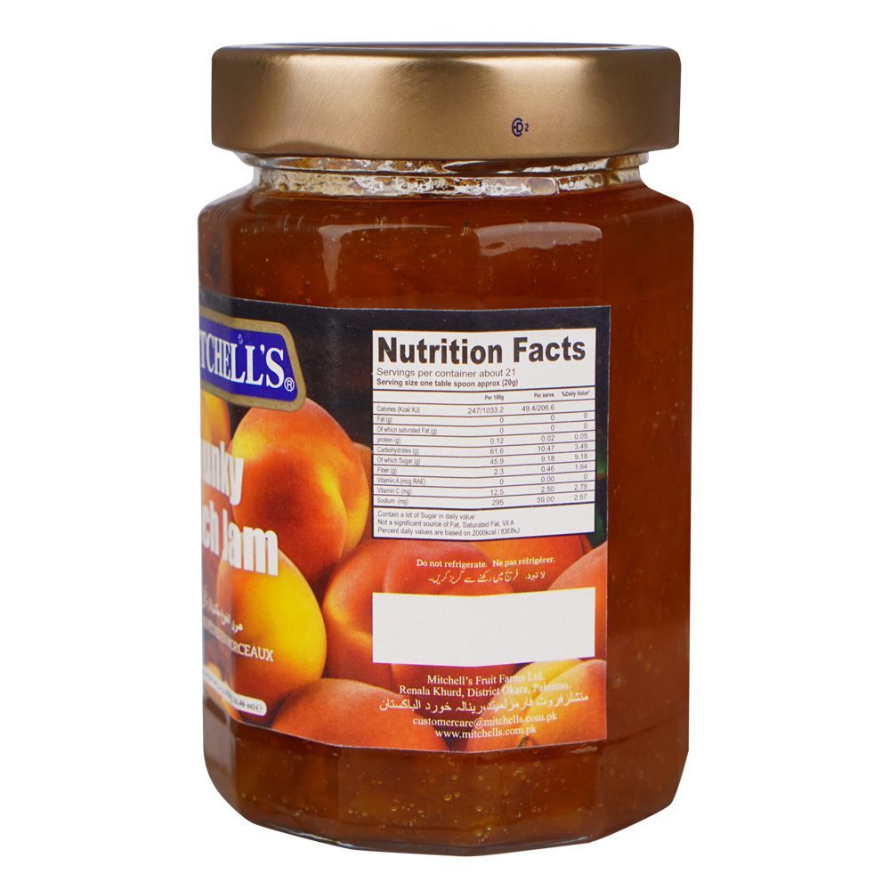 Buy Mitchell's Chunky Peach Jam, 410g Online at Best Price in Pakistan - Naheed.pk