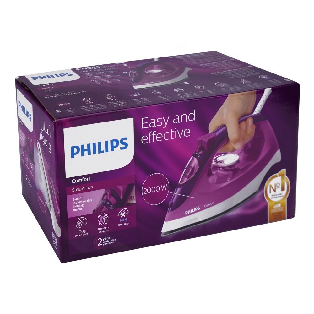 Buy Philips Comfort Steam Iron, 2000W, GC-1438/36 Online at Best Price ...