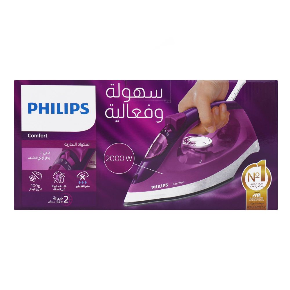 Buy Philips Comfort Steam Iron, 2000W, GC-1438/36 Online at Best Price ...