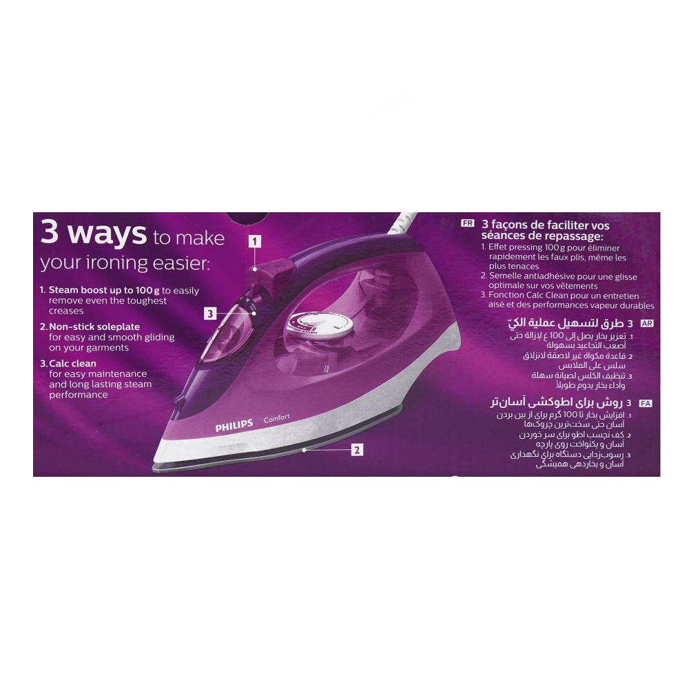 Buy Philips Comfort Steam Iron, 2000W, GC-1438/36 Online at Best Price ...