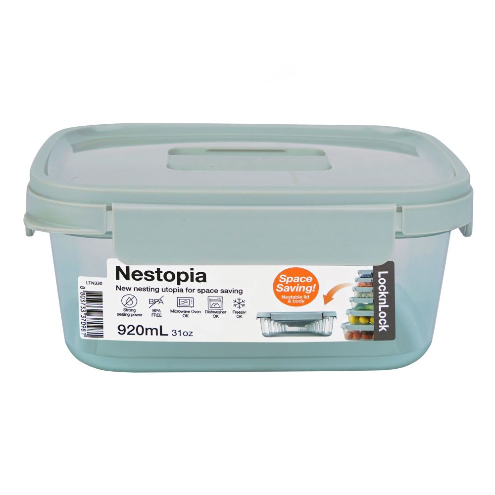 Buy Lock & Lock Nestopia Rectangular PP Plastic Container, 920ml Capacity, LLLTN330 Online at ...