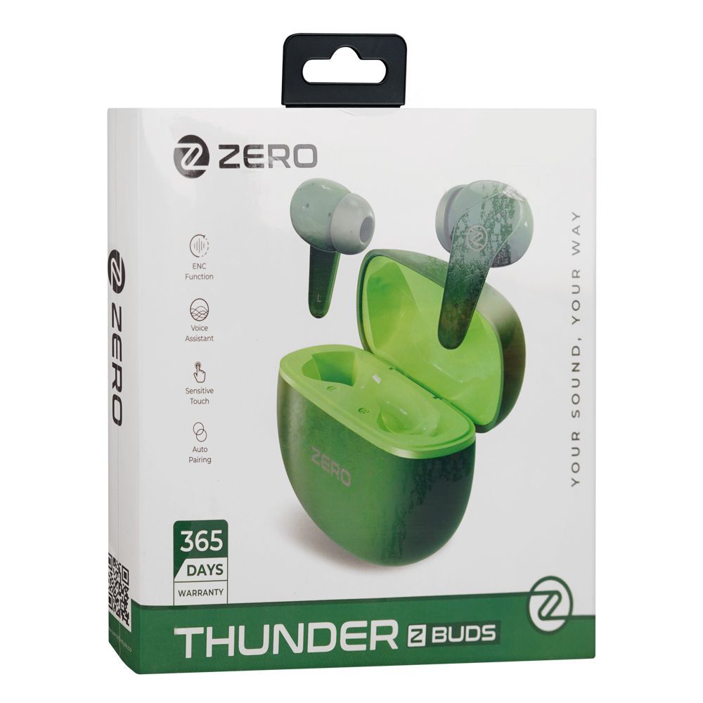 Buy Zero Thunder Z Wireless Earbuds, IPX4 Water Resistant, Forest Green Online at Best Price in ...